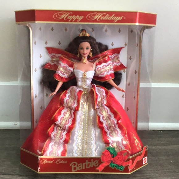 Barbie | Holiday | Barbie Happy Holidays Special Edition Doll Red ...
